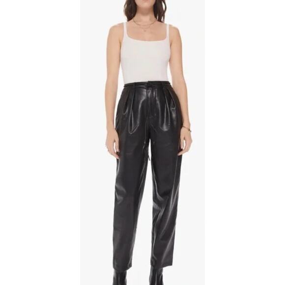 Mother Faux Leather Pants